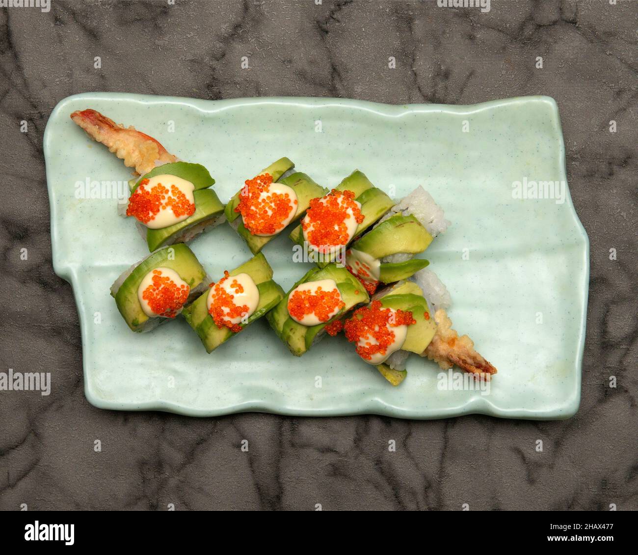 Sushi spider rolls Japanese food Stock Photo - Alamy