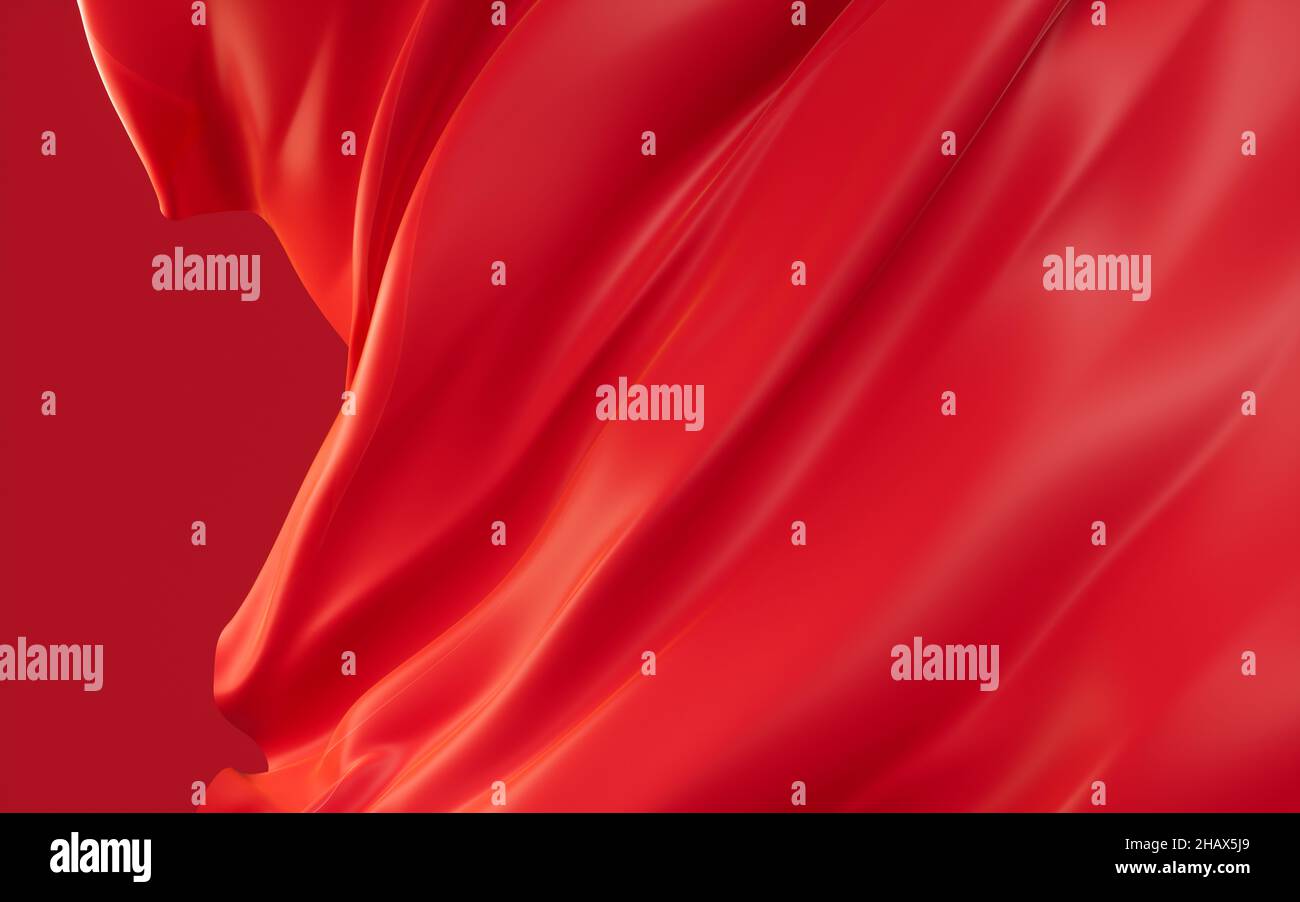 Red flying clothes, 3d rendering. Computer digital drawing Stock Photo ...