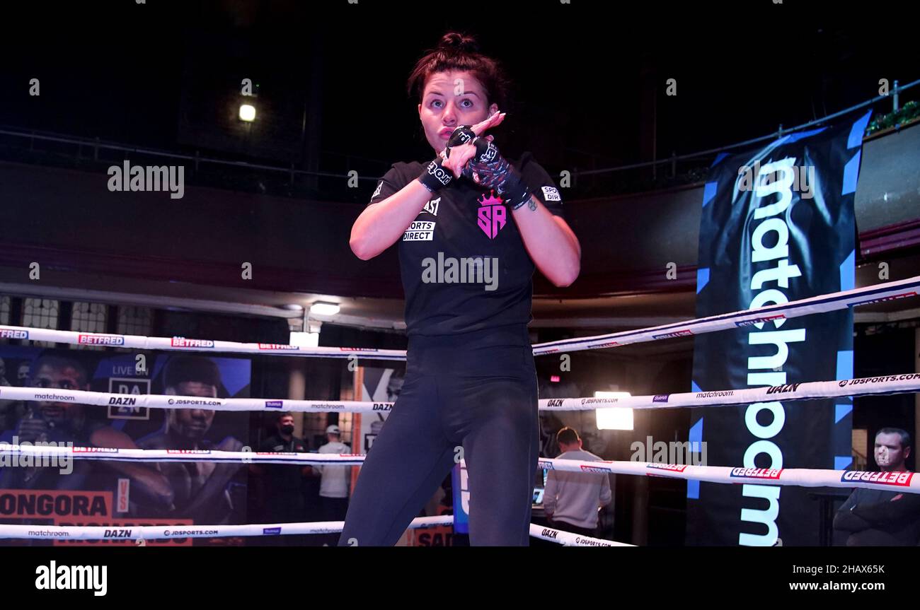 Sandy Ryan during the public workout at the Albert Hall, Manchester ...