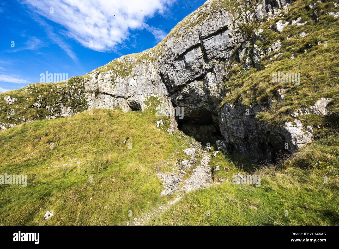 Victoria Cave entrance, Yorkshire Dales, England, UK Stock Photo - Alamy