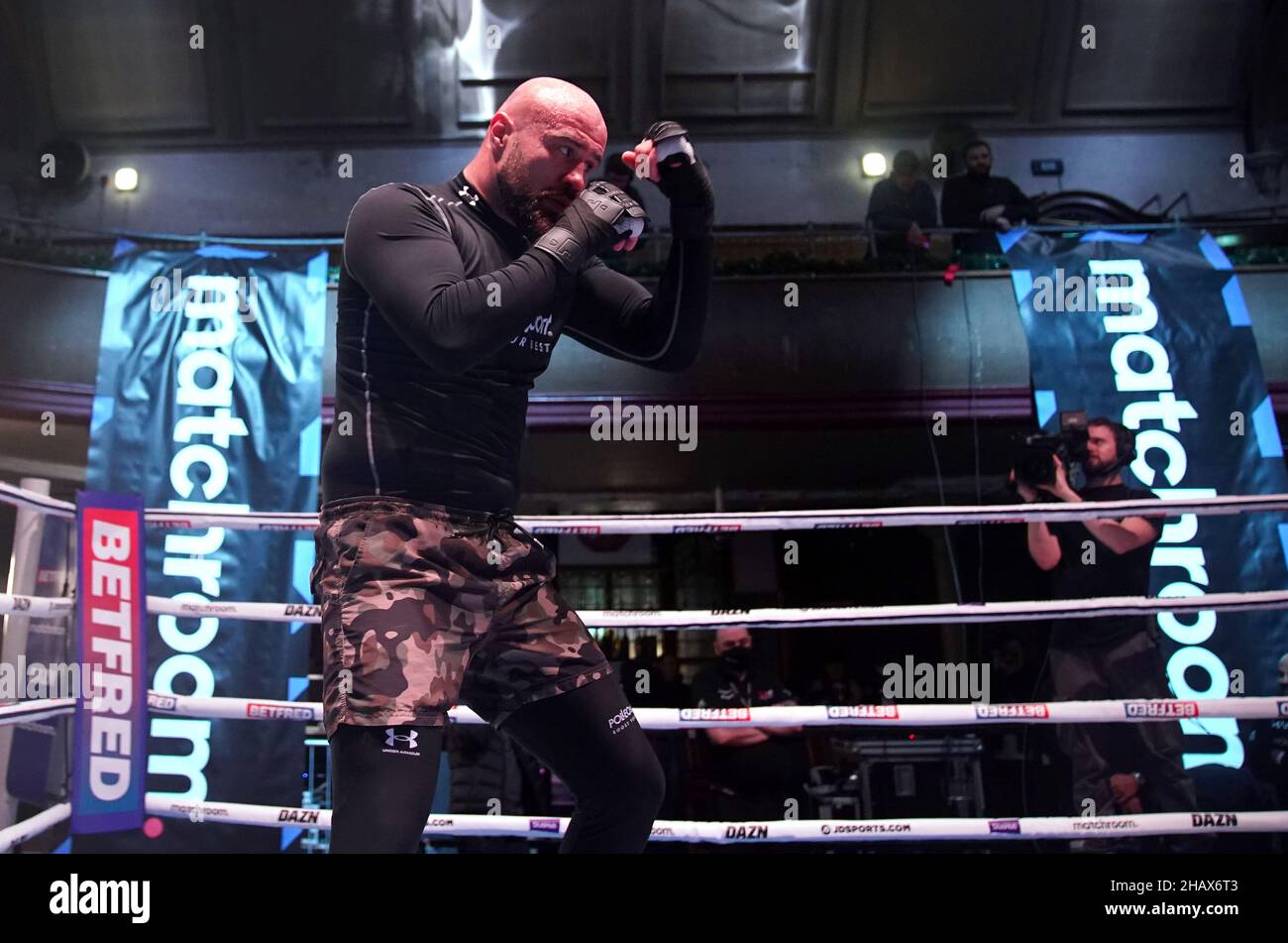 Alen Babic during the public workout at the Albert Hall, Manchester ...