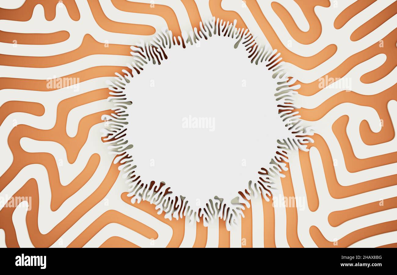 Abstract lines and curve lines, 3d rendering. Computer digital drawing ...