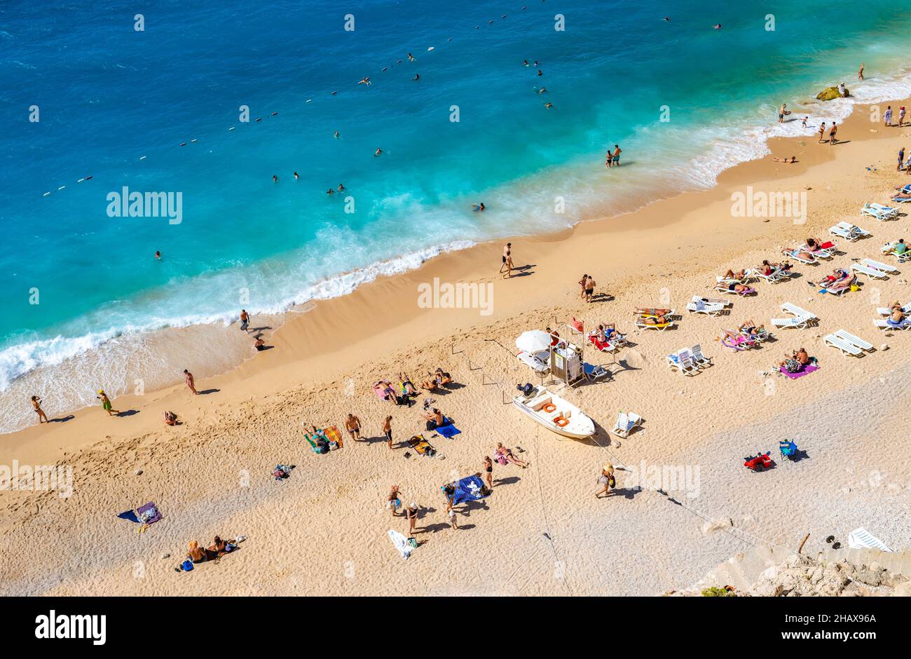 Kaputas beach, one of the best beaches in Turkey, Mediterranean sea ...