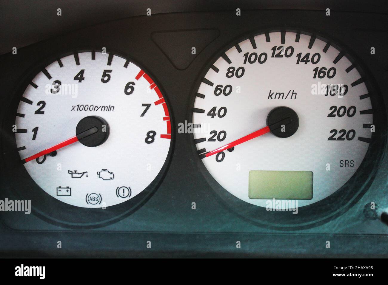 Car dashboard, illuminated panel, speed display Stock Photo - Alamy