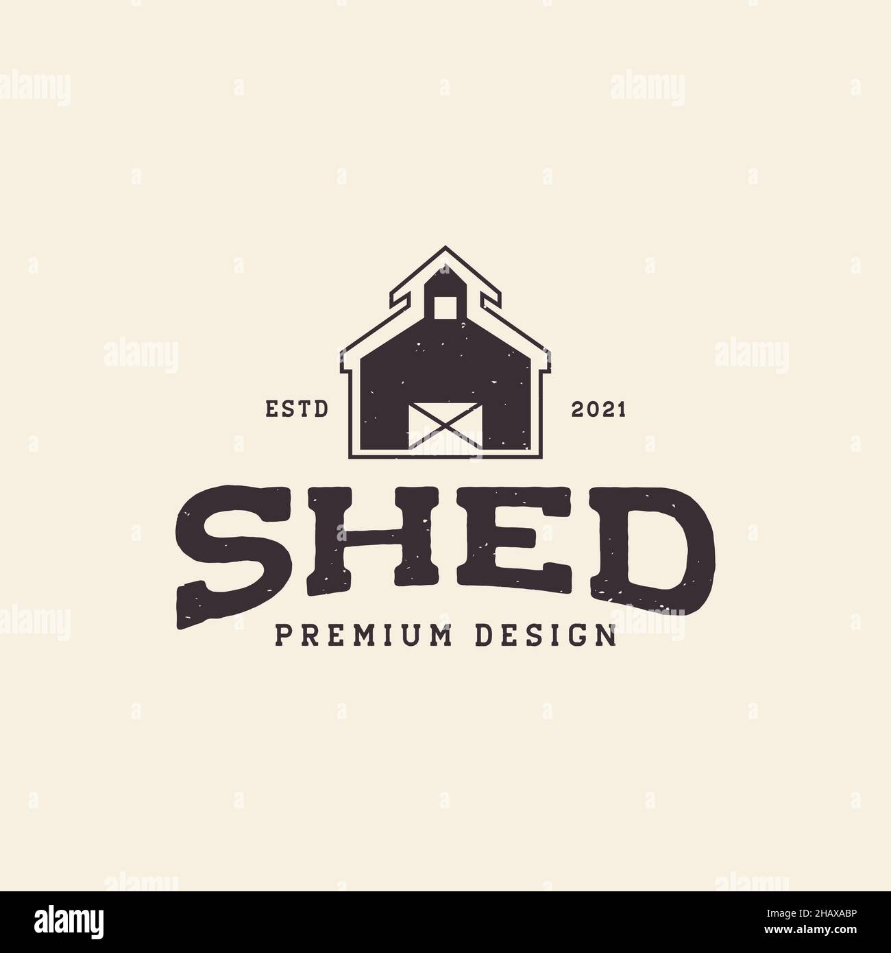 Rustic shed Stock Vector Images - Alamy