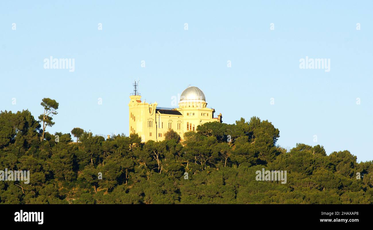 Fabra Observatory on Tibidabo mountain, Barcelona, Catalunya, Spain ...
