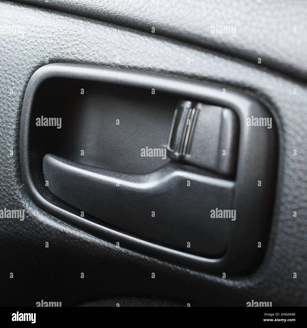 Car door opening handle. Car interior luxury service. Car interior ...