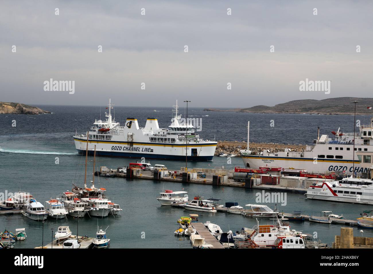 Mġarr ferry terminal on the island of Gozo, Malta Stock Photo - Alamy