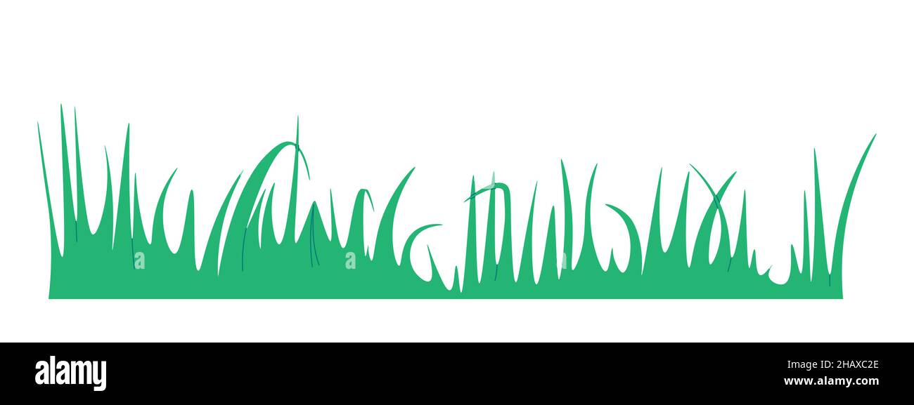 Long grass lawn leaves Stock Vector Images - Alamy