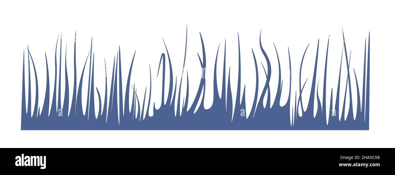 Tall Grass Silhouette Vector