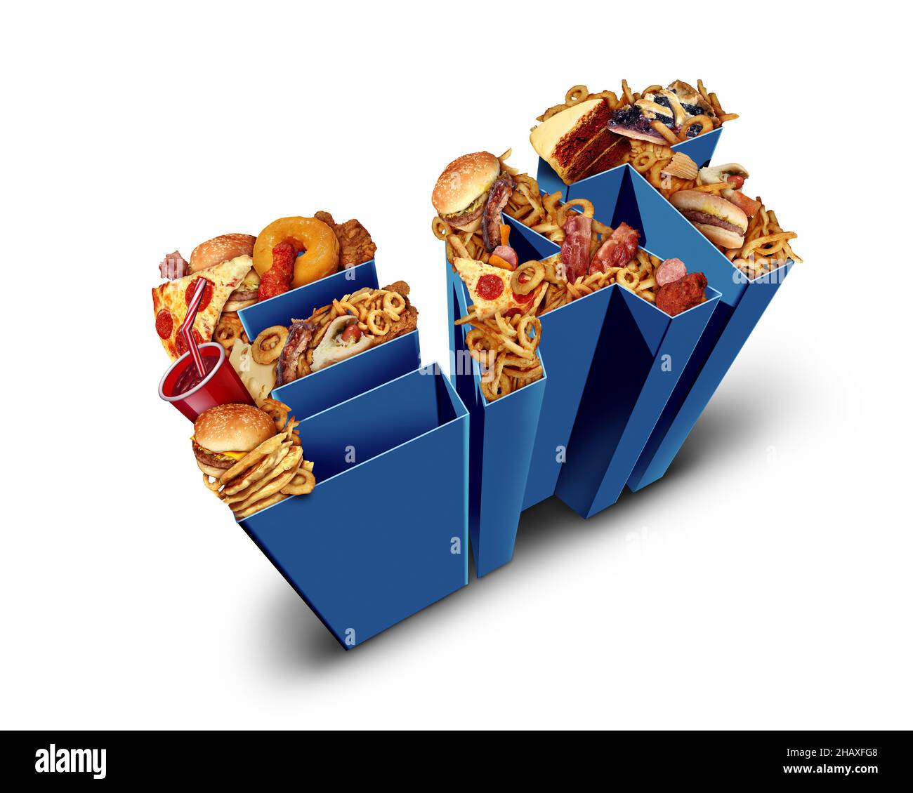 Saturated fats french fries Cut Out Stock Images & Pictures - Alamy