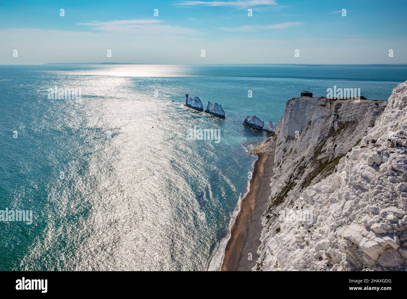 The needles isle of wight sunset hi-res stock photography and images ...