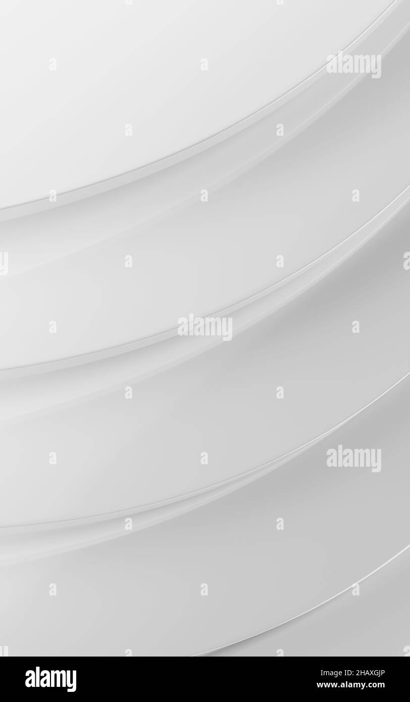 White curving geometry, 3d rendering. Computer digital drawing Stock ...