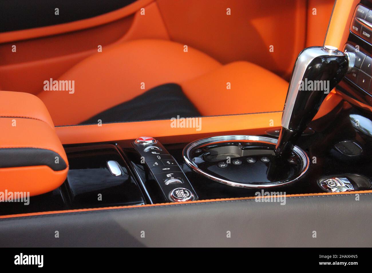 Car interior luxury service. Car interior details Stock Photo - Alamy