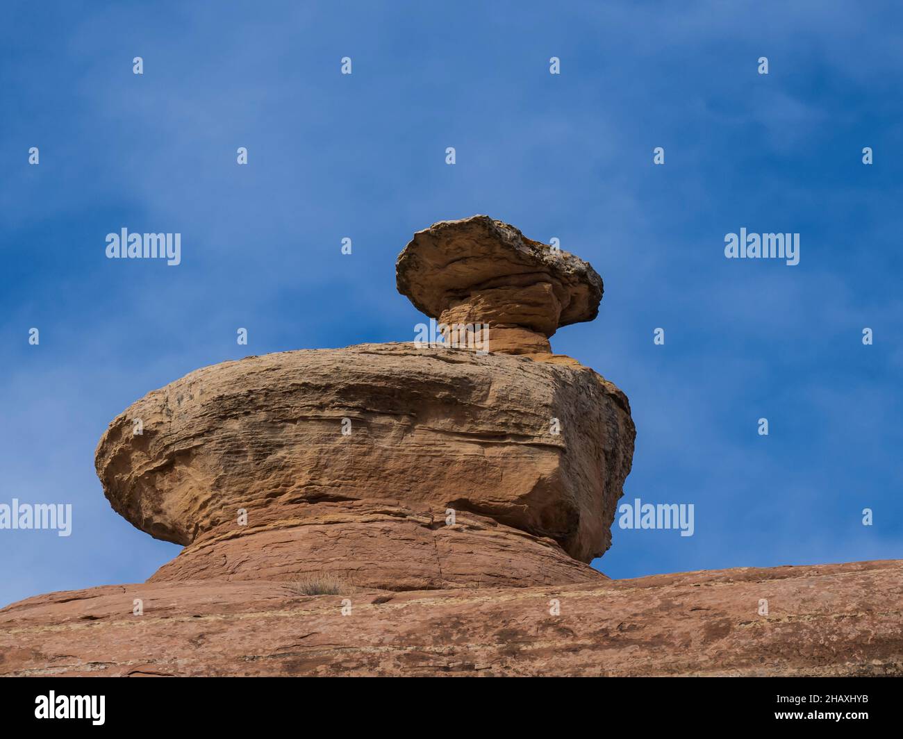 Cliff-top hoodoo, Fruita Front Country, McInnis Canyons National ...