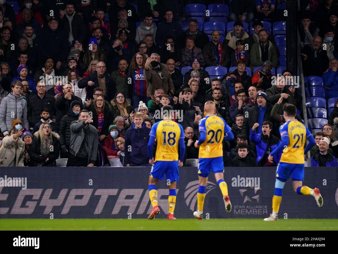 Southampton's Armando Broja (18) celebrates scoring his sides second ...