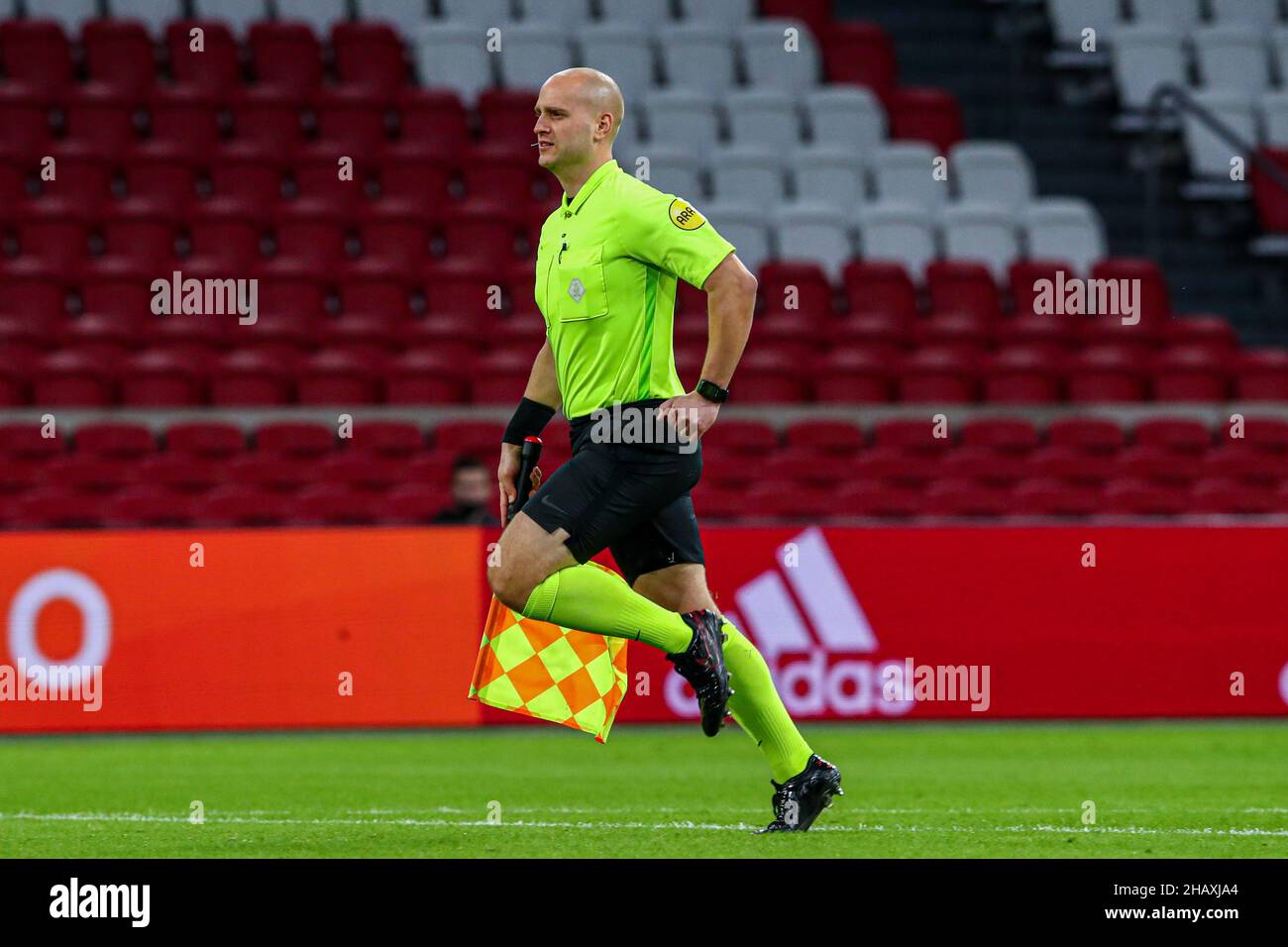 AMSTERDAM, NETHERLANDS - DECEMBER 15: assistant referee Thomas Krijt ...