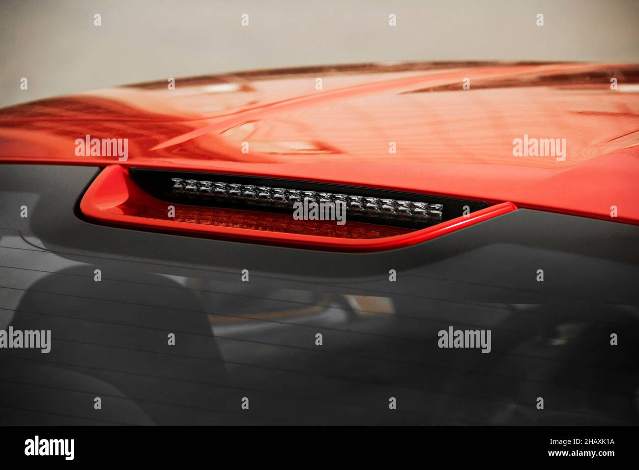 Car stop signal. Part of a red car Stock Photo - Alamy