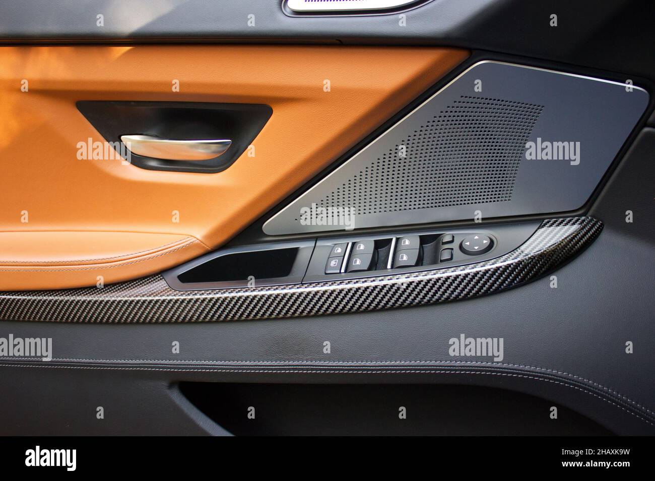 Car interior luxury service. Car interior details Stock Photo - Alamy