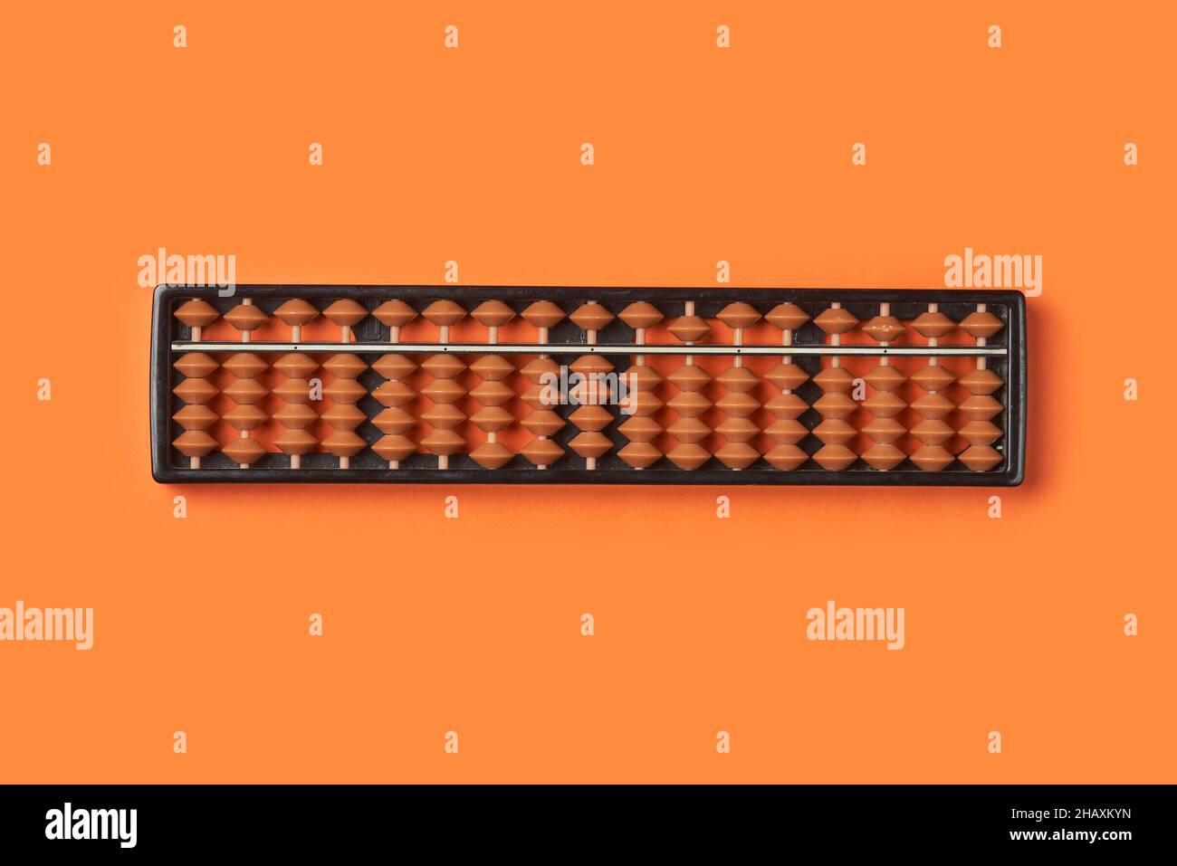 Abacus for mental math. Abacus on colored background. Mental arithmetic and Mathematics concept ...
