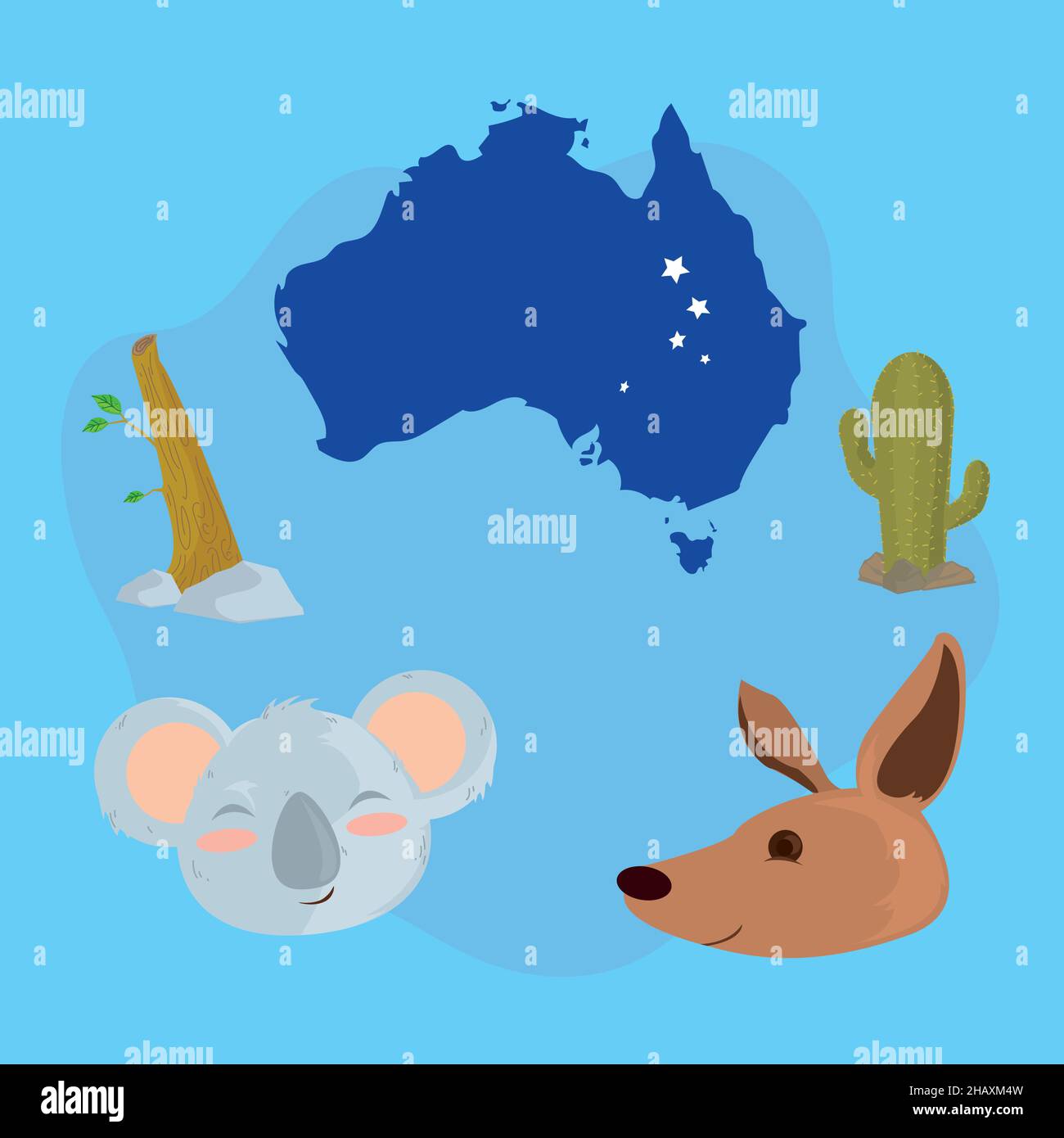 set of five australian icons Stock Vector Image & Art - Alamy