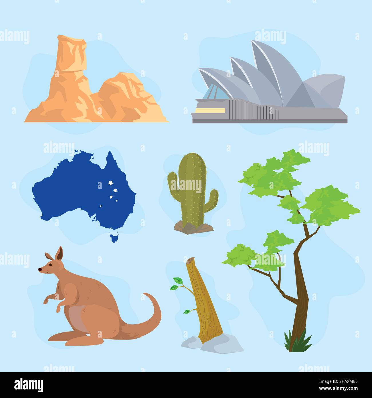 set of seven australian items Stock Vector Image & Art - Alamy