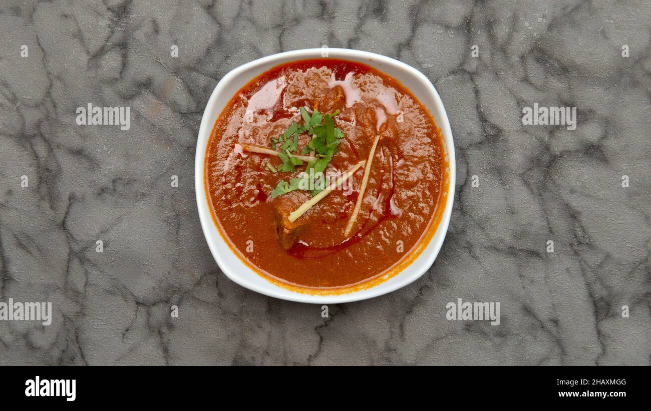 Lamb rojan josh Indian food Stock Photo - Alamy
