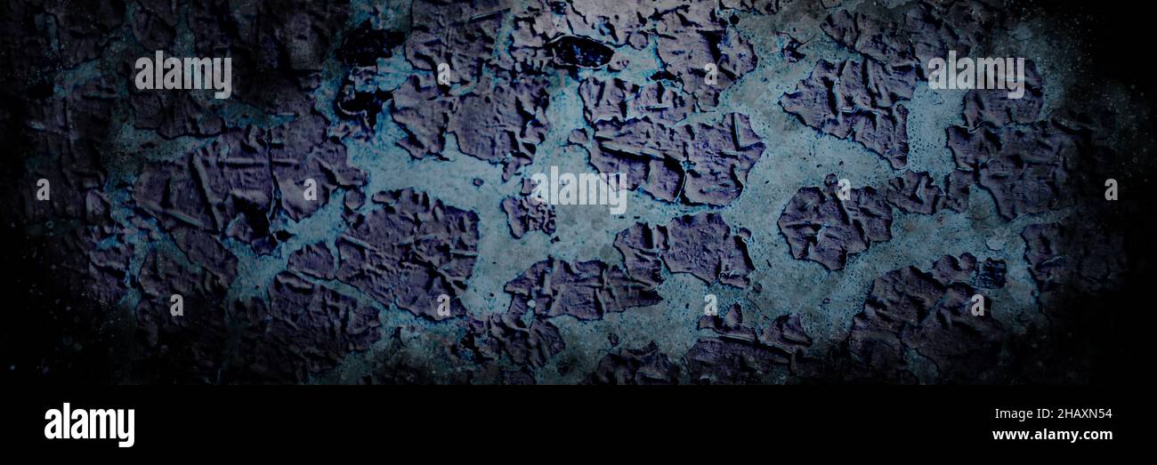 Green oxidized rust cracked flakes texture metal background horror or ...