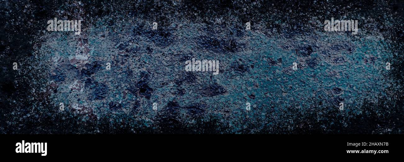 Dark scary grunge green rust texture wall background horror or ...