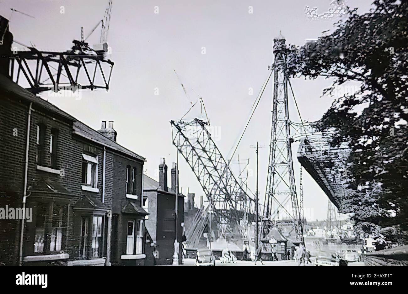 The Silver Jubilee Bridge under construction in the late 1950s in ...