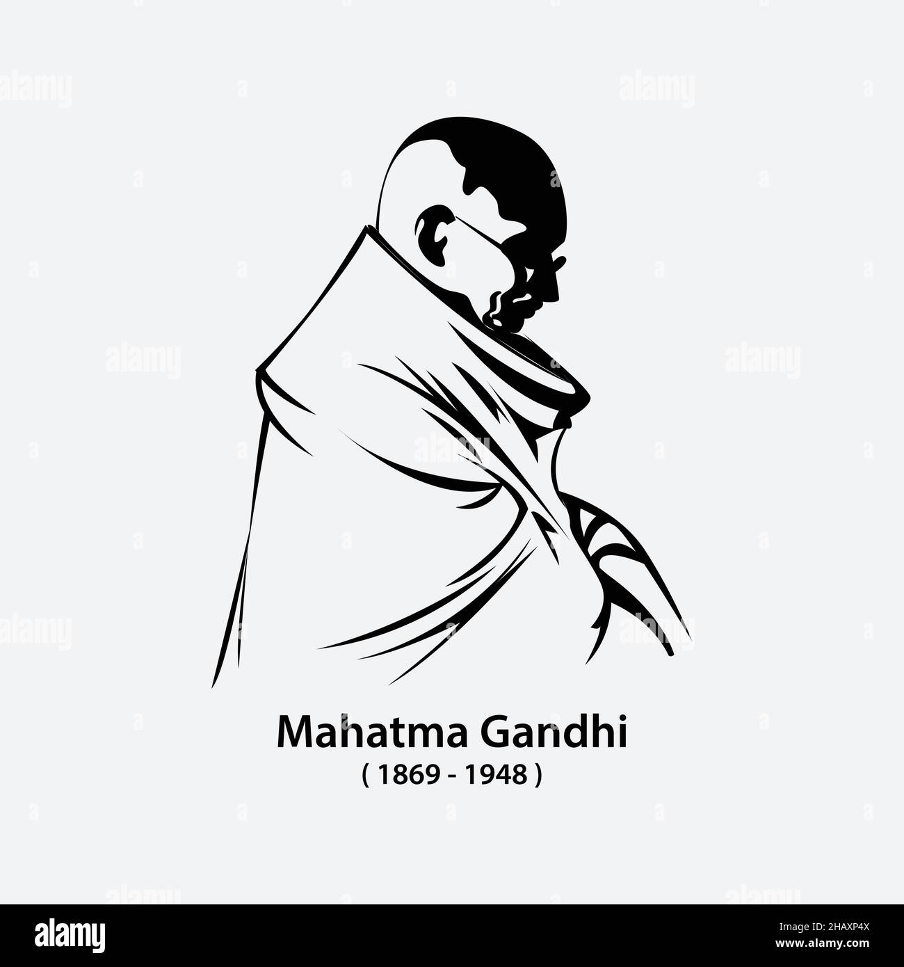 Gandhi non violence Stock Vector Images - Alamy