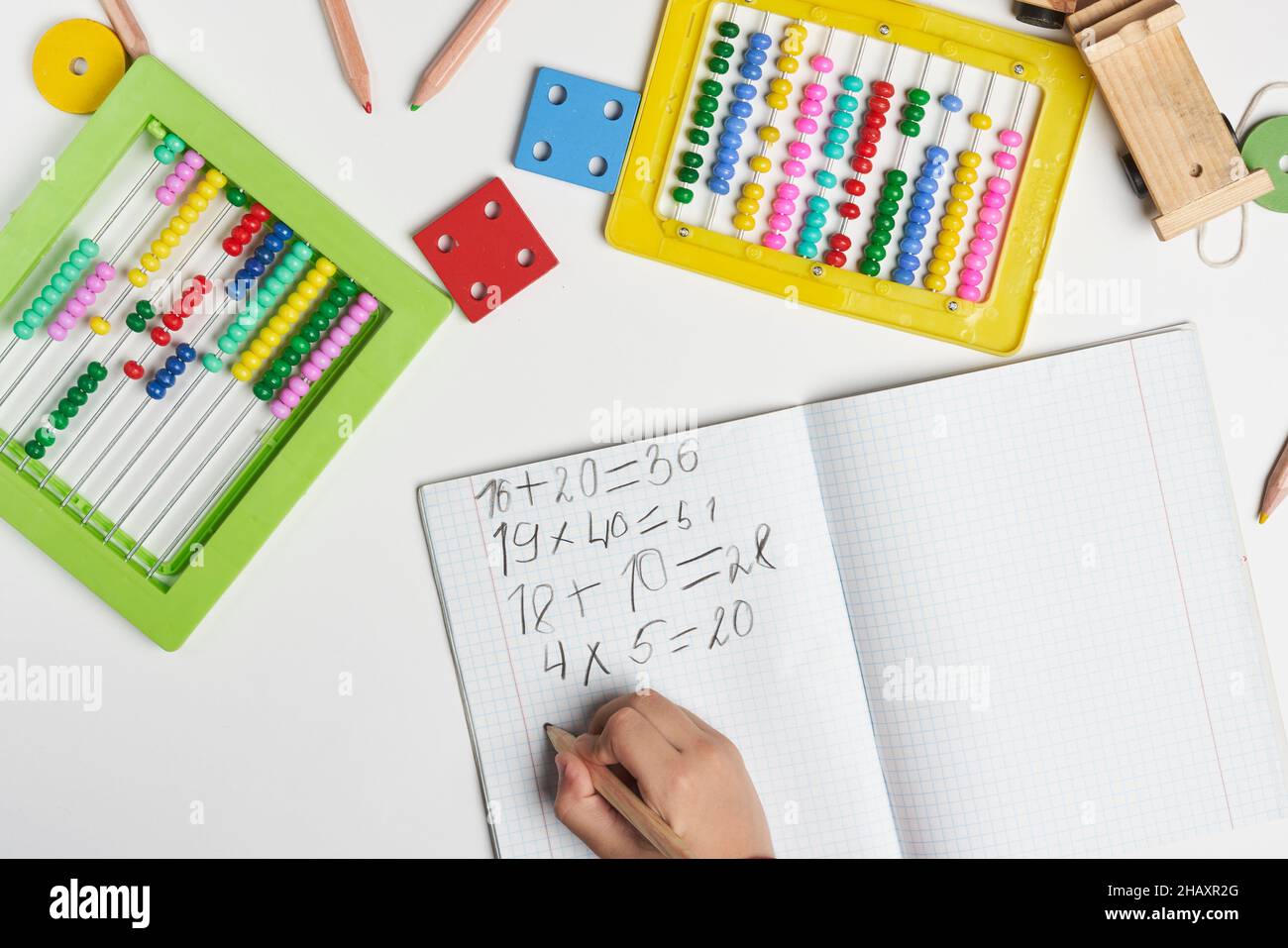 Adult doing math hi-res stock photography and images - Alamy