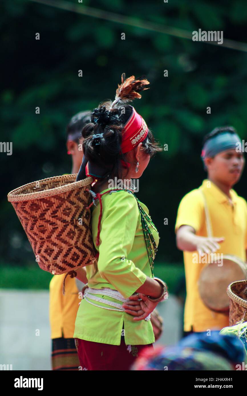 Cultural Dance Of Garo Woman In Bangladesh Stock Photo - Alamy