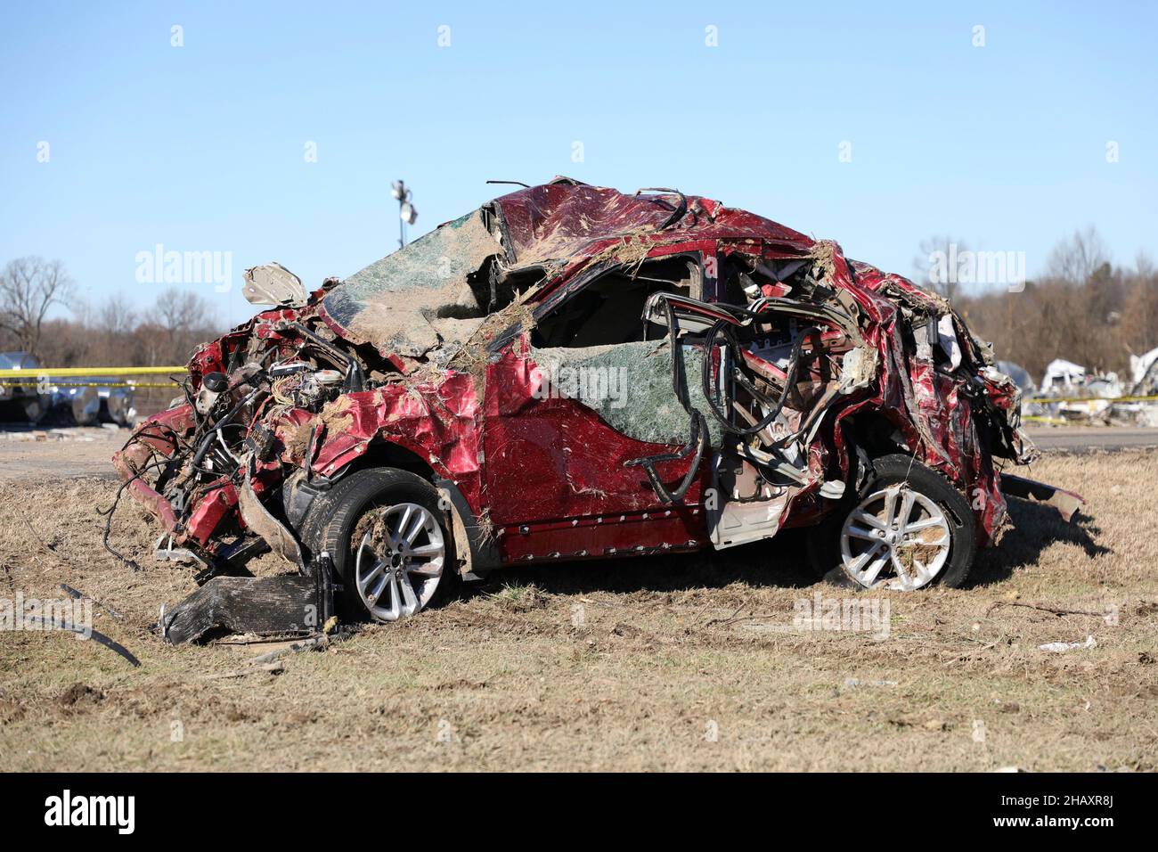 Tornado Car Damage Six Killed As Tornadoes, Storms Sweep Across US