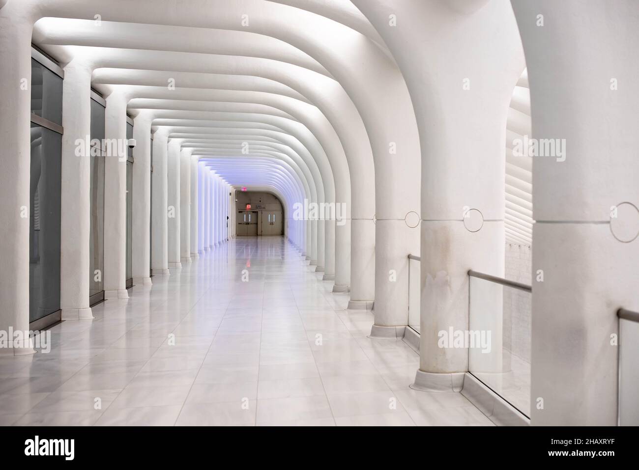 A hallway in the Westfield World Trade Center Mall Stock Photo - Alamy