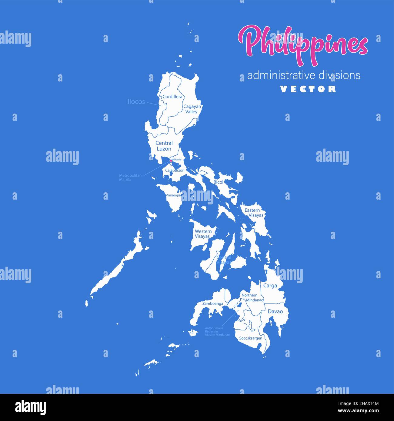 Blank Philippine Map With Regions