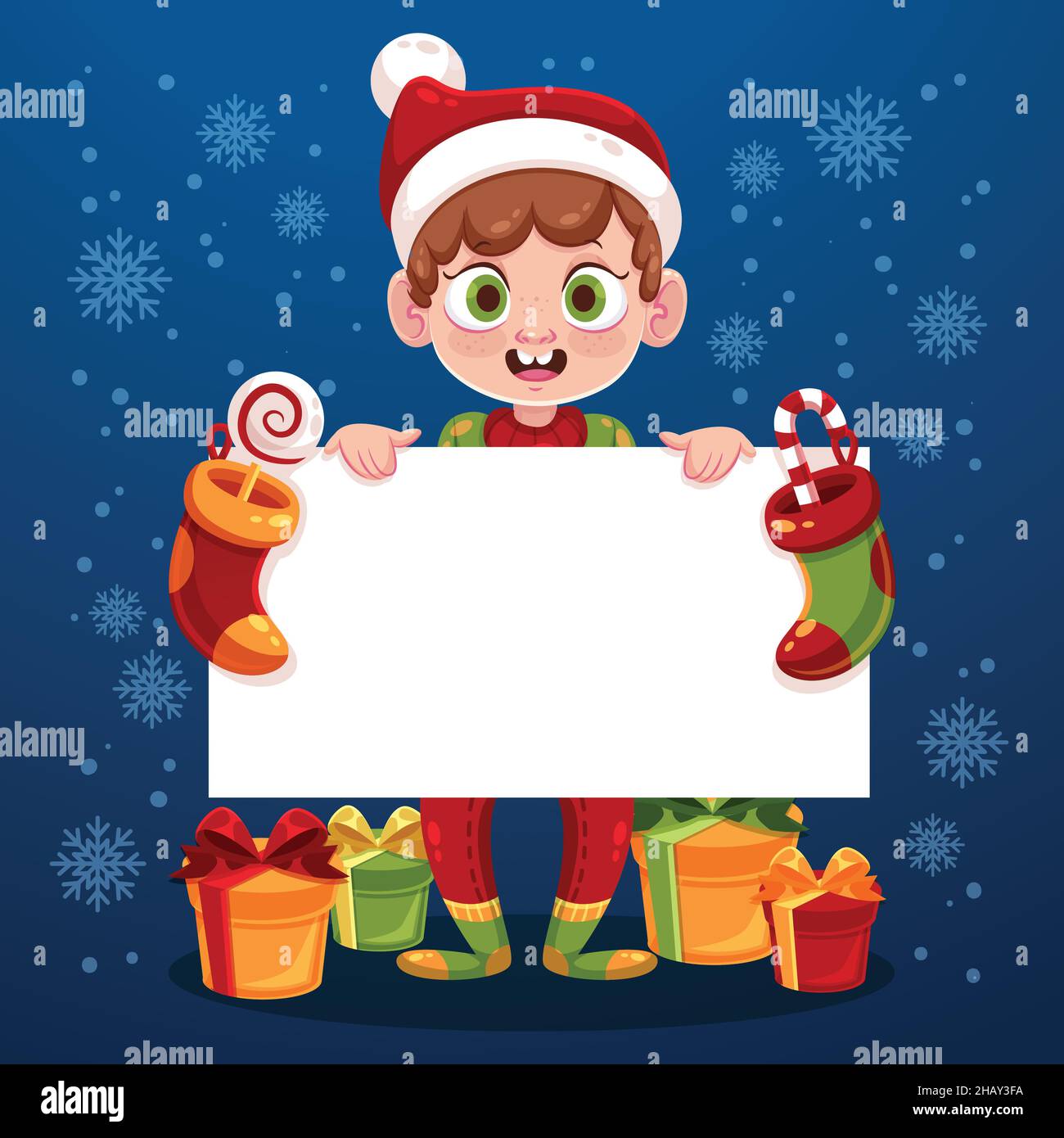 Little elf vector vectors hi-res stock photography and images - Alamy