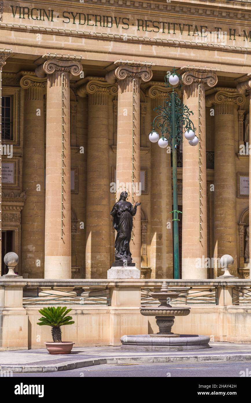 External view of the parish church dedicated to the Assumption of Our ...