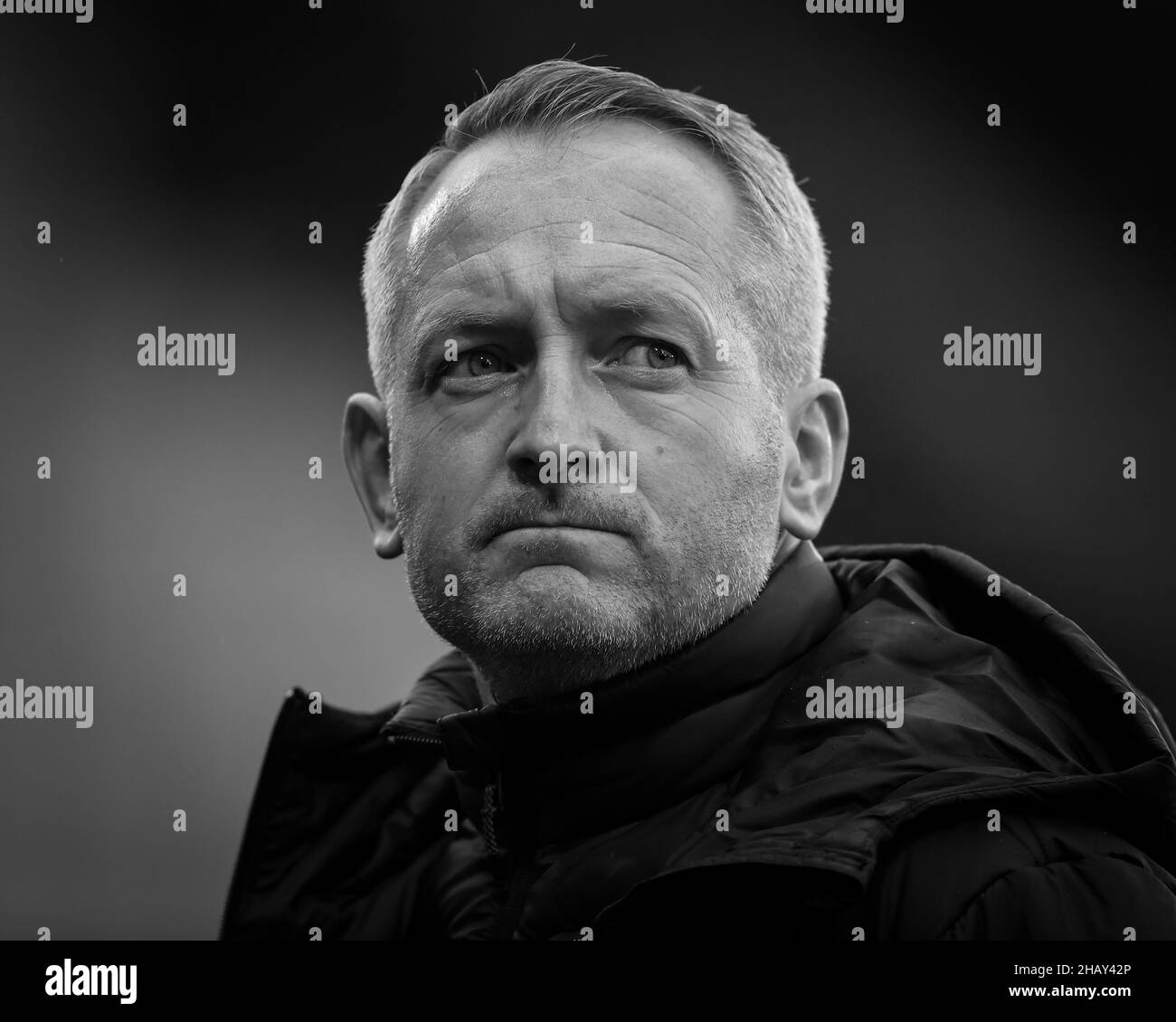 Neil Critchley head Coach of Blackpool during the game Stock Photo - Alamy