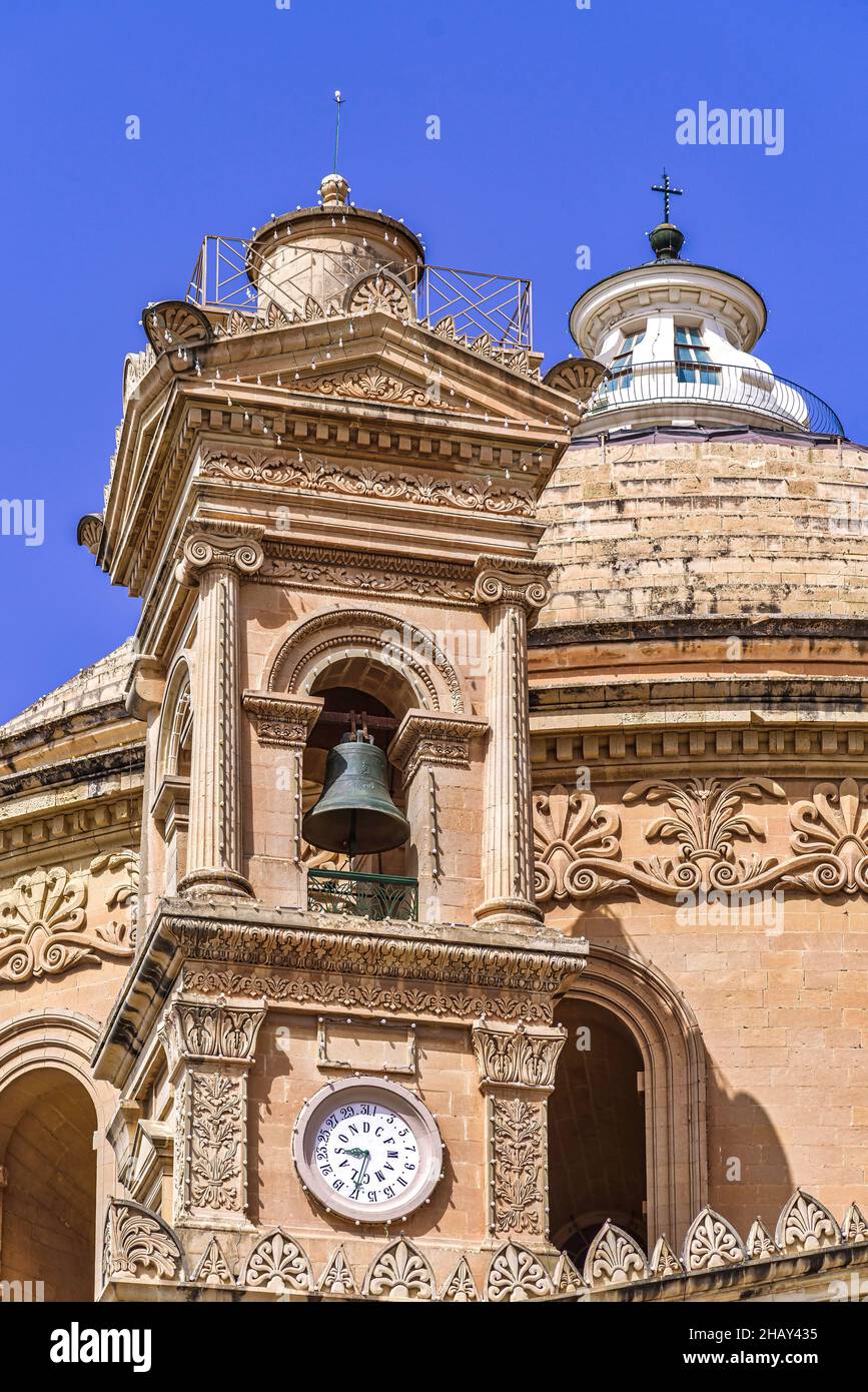 External view of the parish church dedicated to the Assumption of Our Lady (Santa Marija Assunta ...