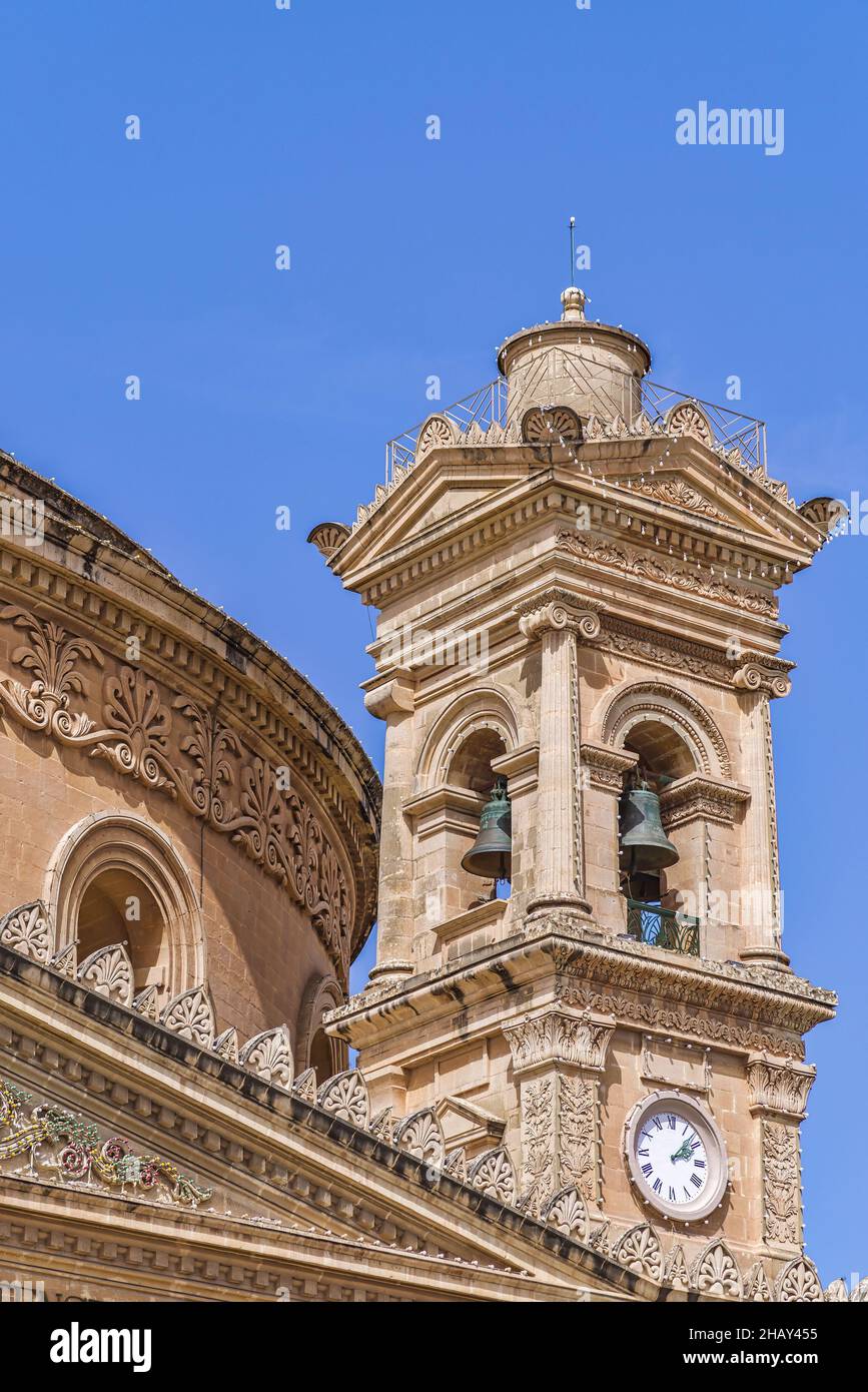 External view of the parish church dedicated to the Assumption of Our ...