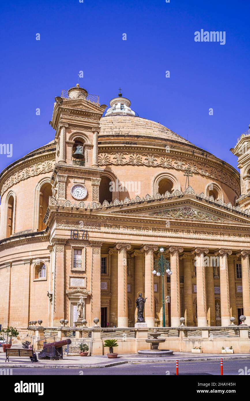 External view of the parish church dedicated to the Assumption of Our ...
