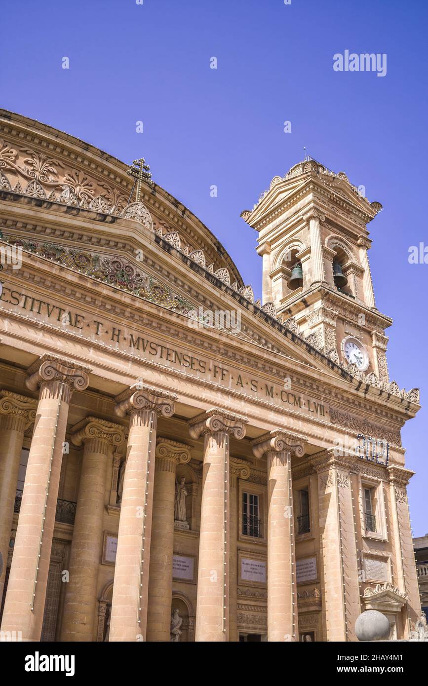 External view of the parish church dedicated to the Assumption of Our ...