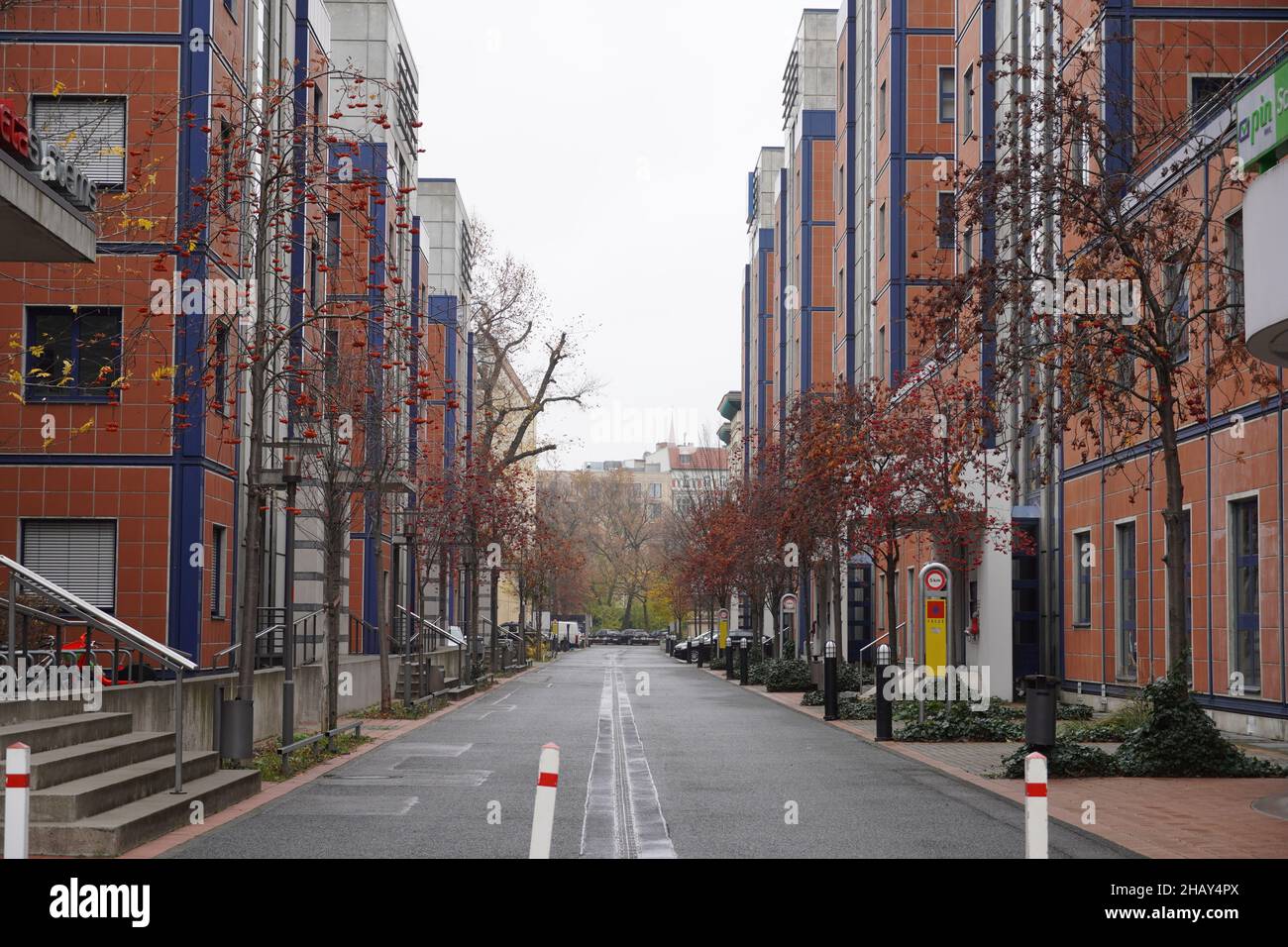 Beautiful buildings with great designs in a clean street Stock Photo ...