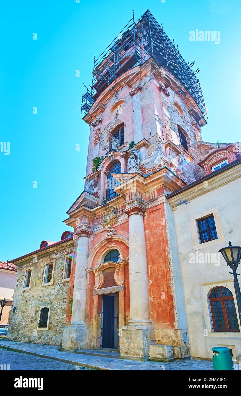 The old facade of St Nicholas Roman Catholic Church of Dominican ...