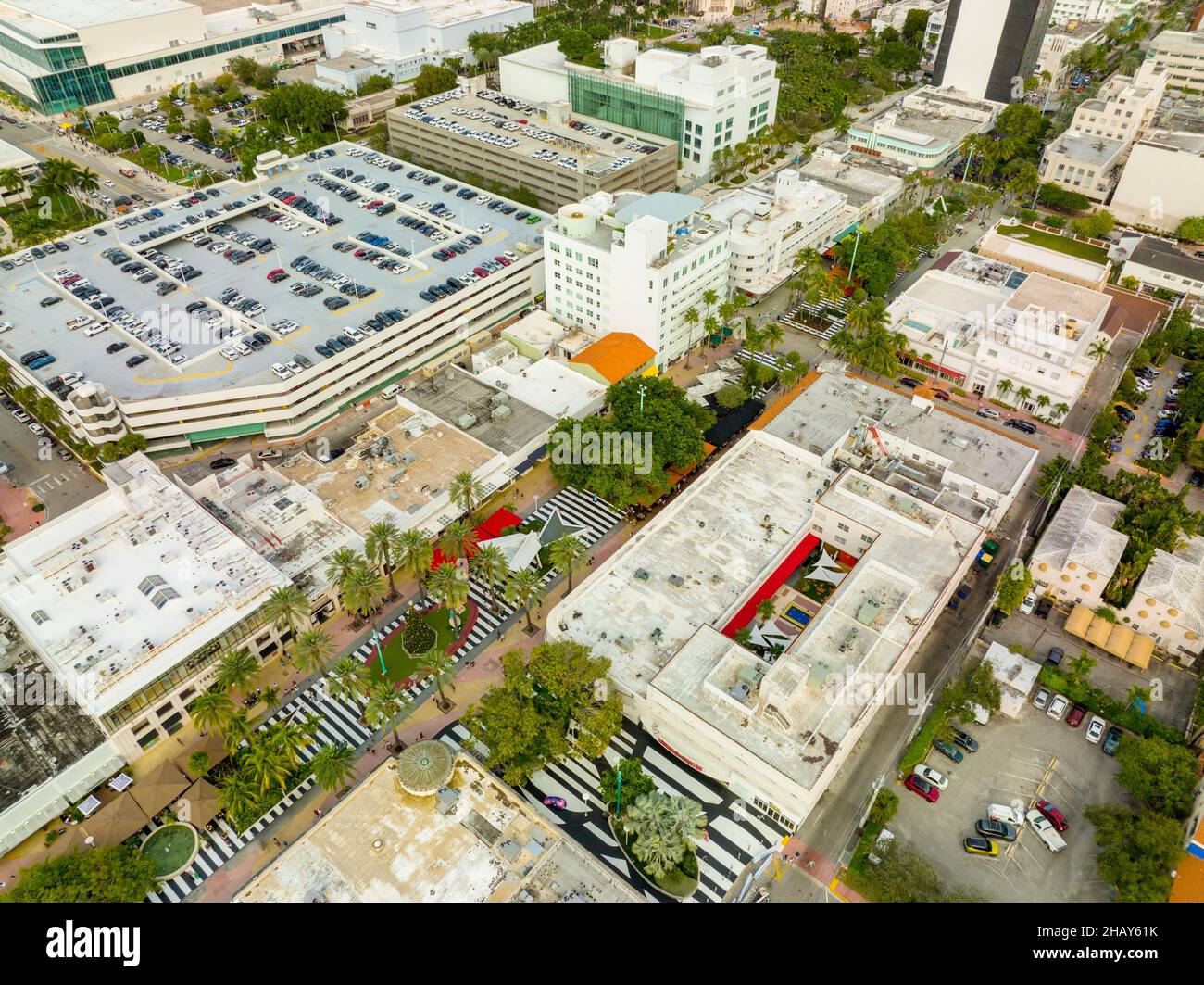 Aerial lincoln road hi-res stock photography and images - Alamy
