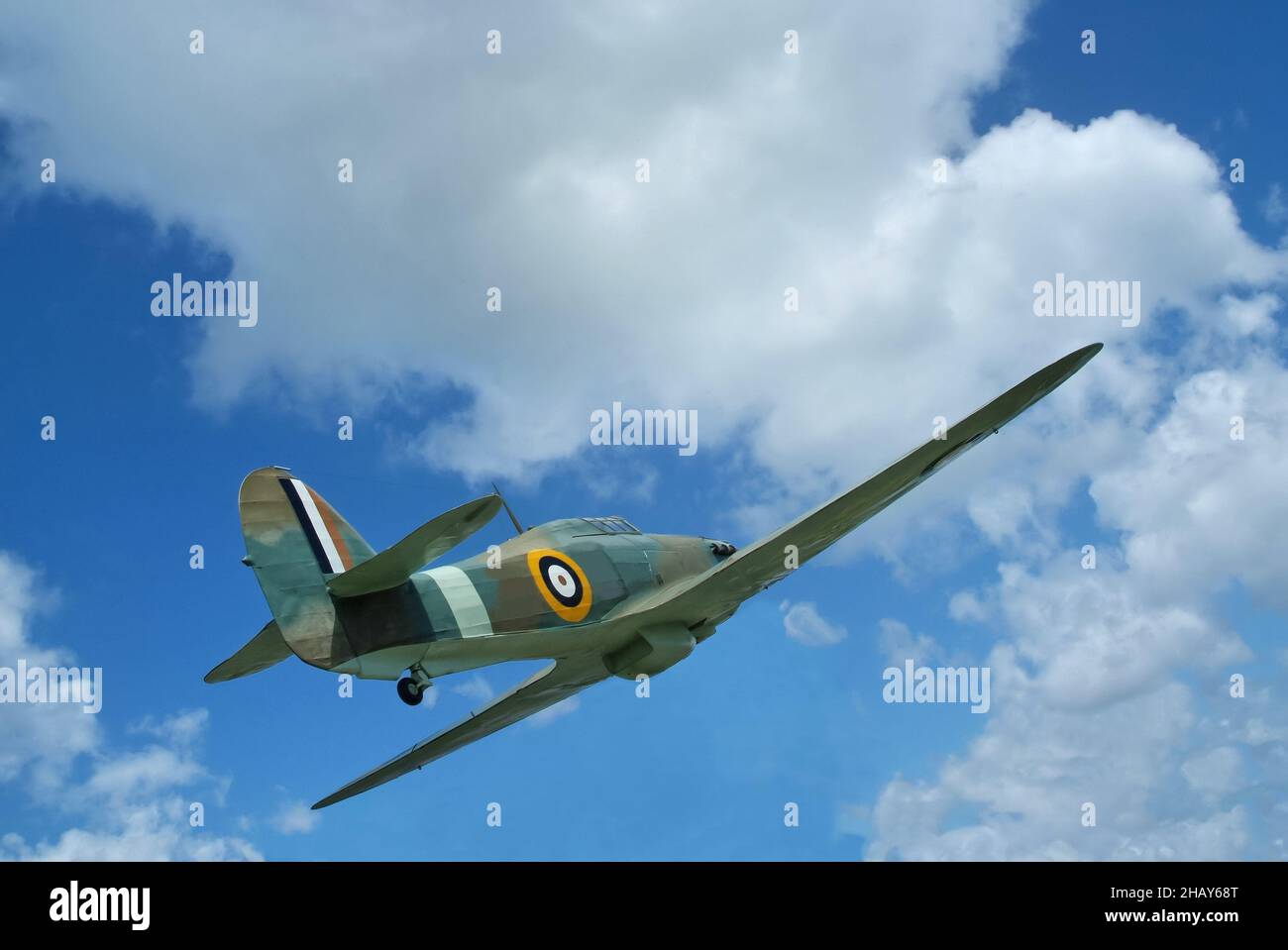 Spitfire fighter plane in low pass flight Stock Photo - Alamy