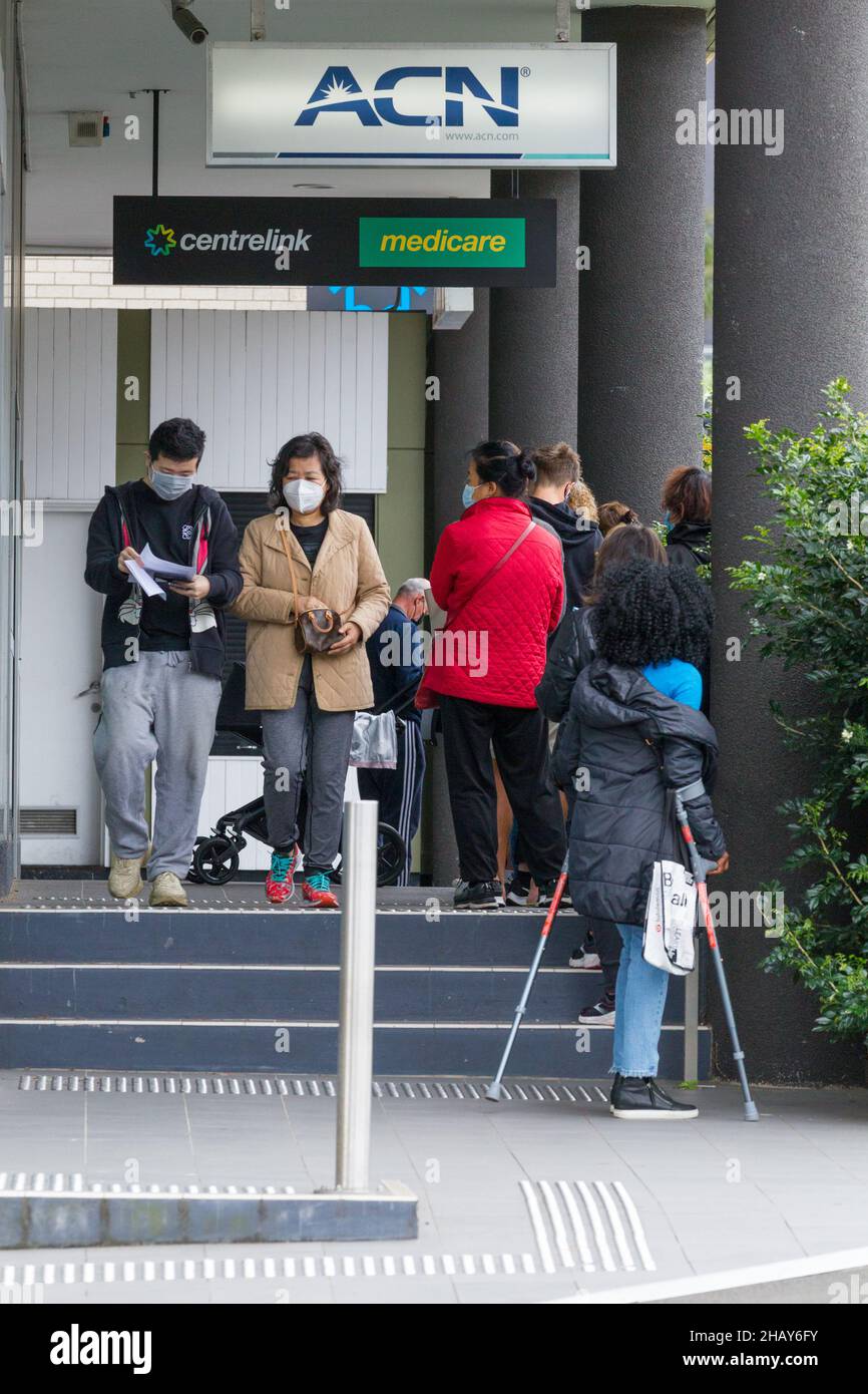 Centrelink queue hi-res stock photography and images - Alamy