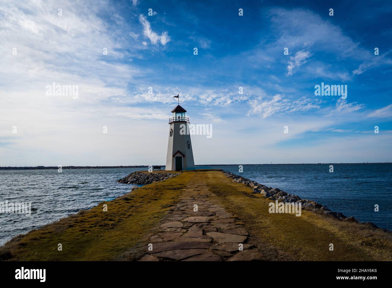 Lake Hefner Lighthouse in Oklahoma, USA Stock Photo - Alamy
