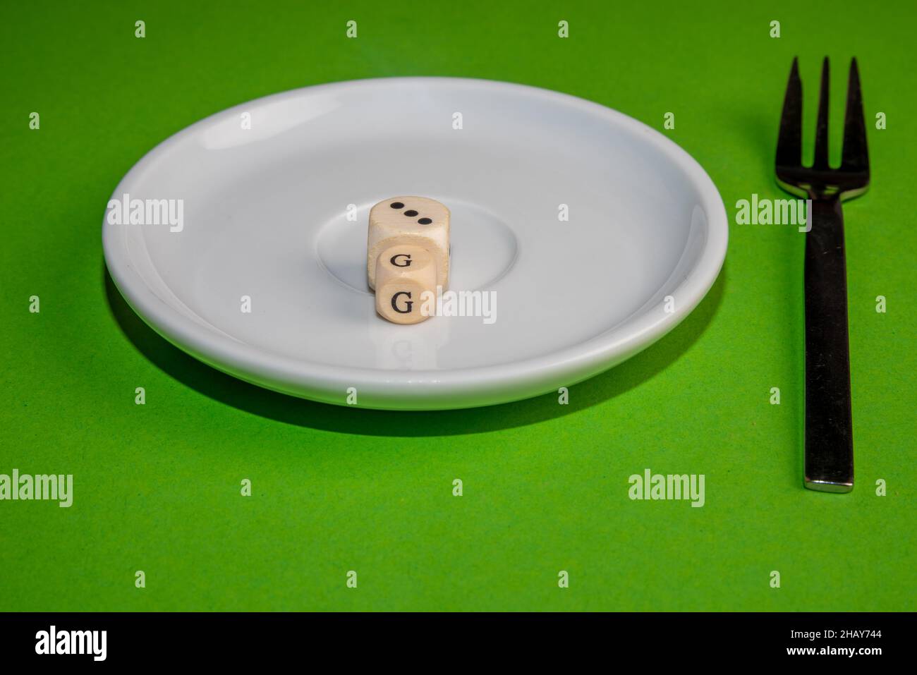 Concept Image for 3G control, white cubes form 3G on a withe plate ...